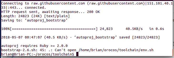 orocos简介 toolchain安装